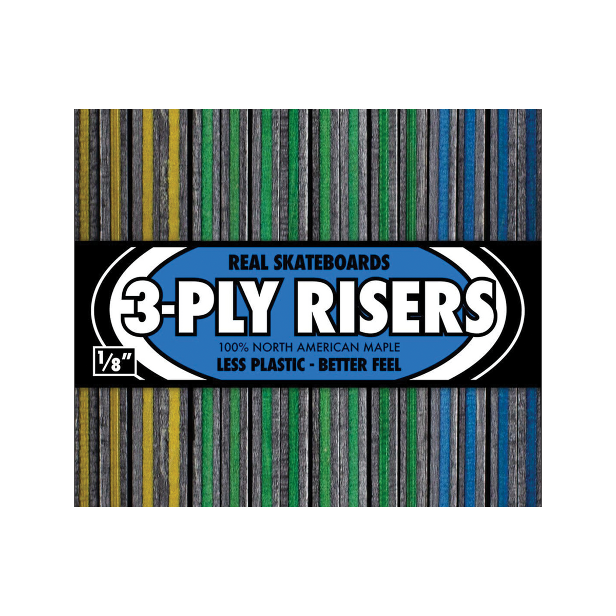 REAL 3-PLY SKATEBOARD RISER PAD (THUNDER) – APT. Skate Shop